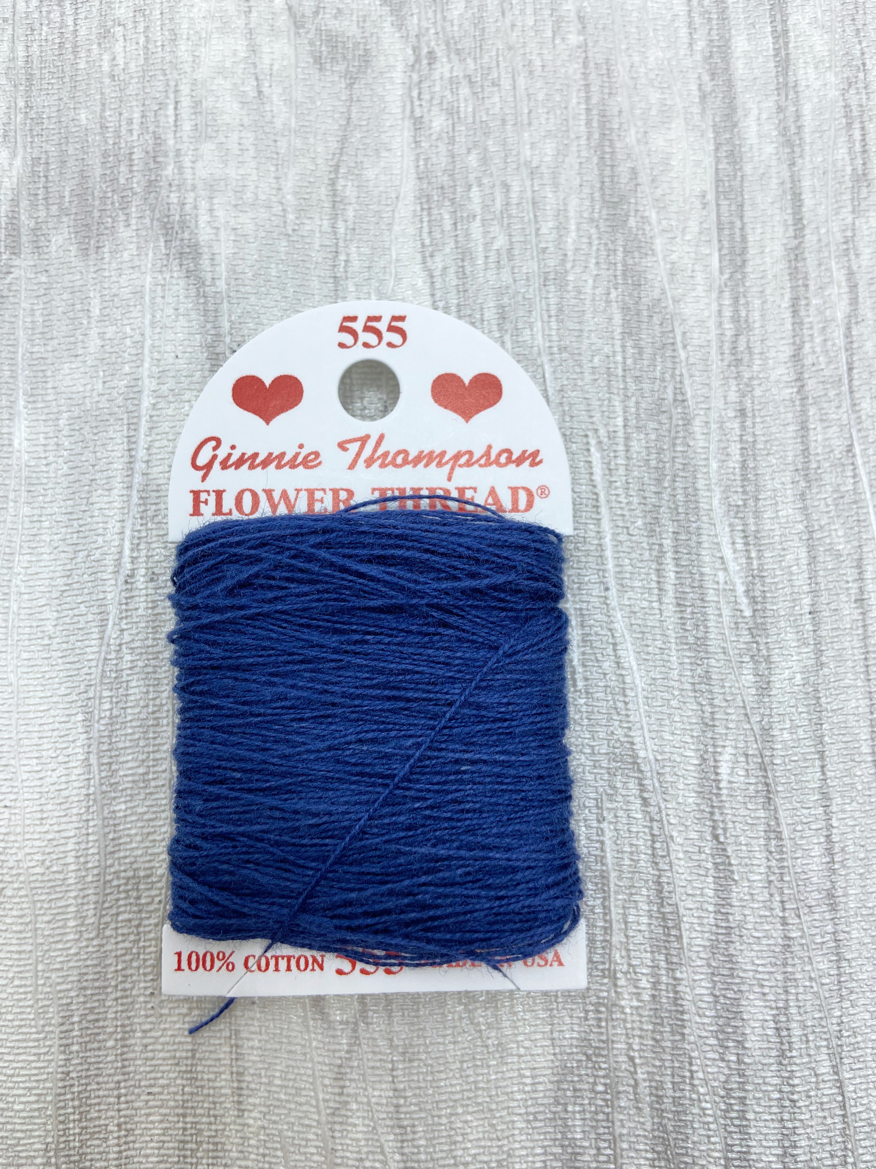 Very Dark Blue (555) Ginnie Thompson Flower Thread – Seed Stitch Studio